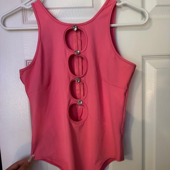Edikted | Tops | Edikted Pink Hearts Bodysuit | Poshmark